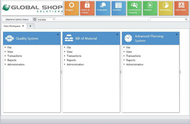 Global Shop Solutions ERP Software